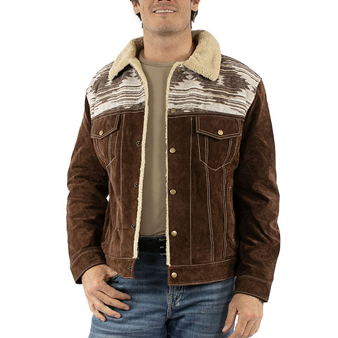 Scully Men's Aztec Sherpa Suede Jacket | Lammle's – Lammle's Western Wear