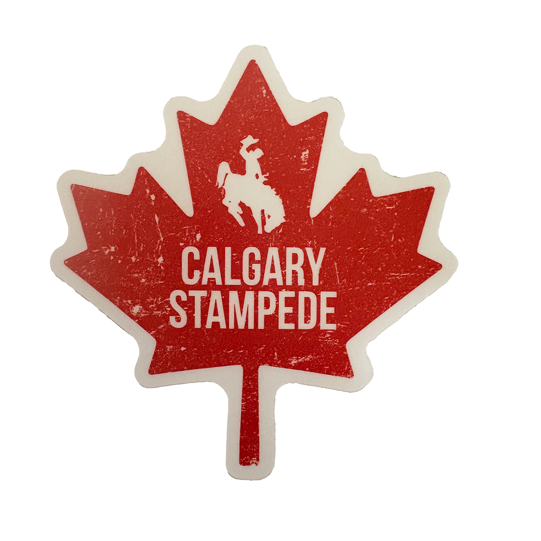 Calgary Stampede Maple Leaf Sticker | Lammle's – Lammle's Western Wear