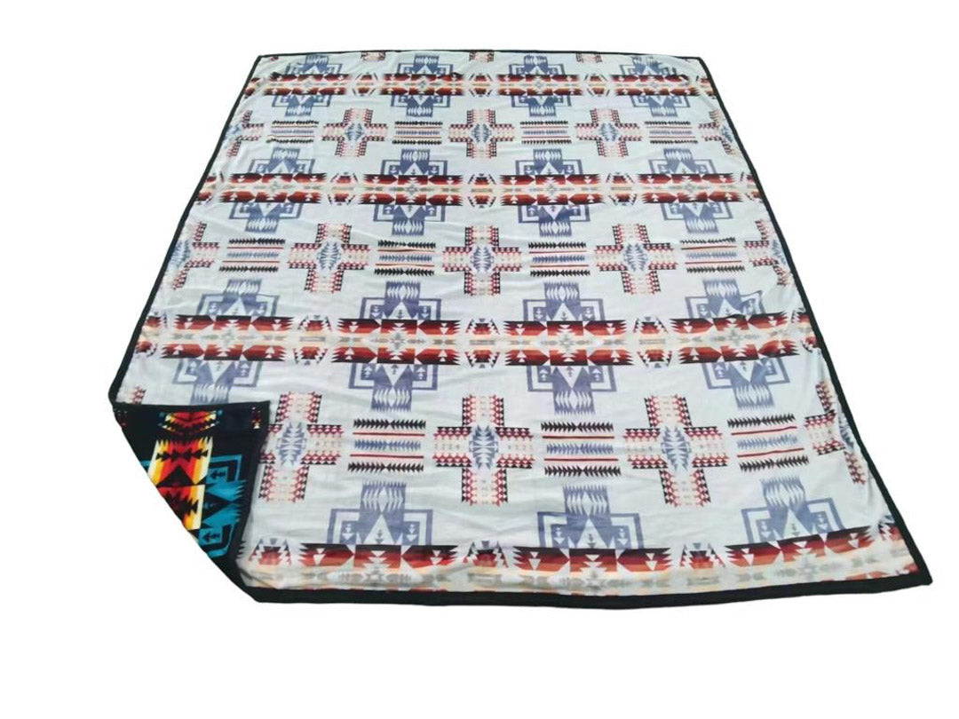 Nativo Aztec Flannel Full Throw Blanket | Lammle's – Lammle's Western Wear