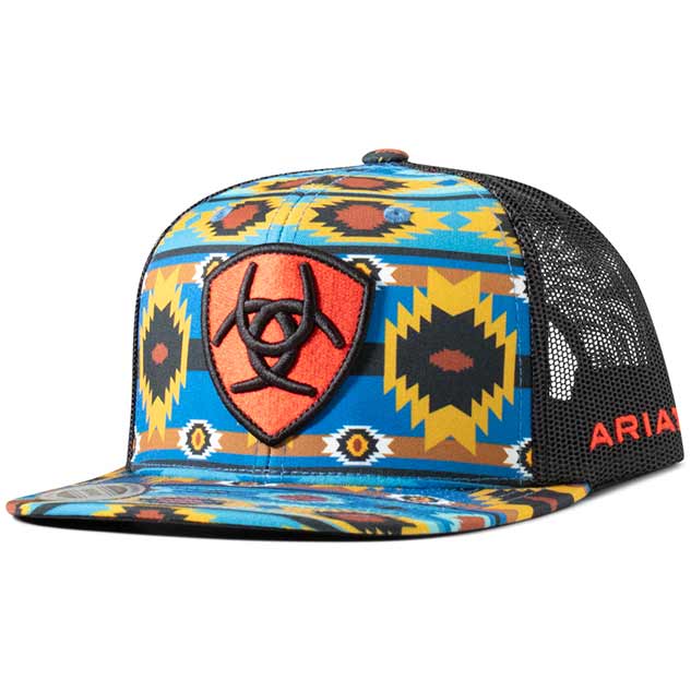 Ariat Youth Aztec Shield Logo Patch Snap Back Cap | Lammle's – Lammle's ...