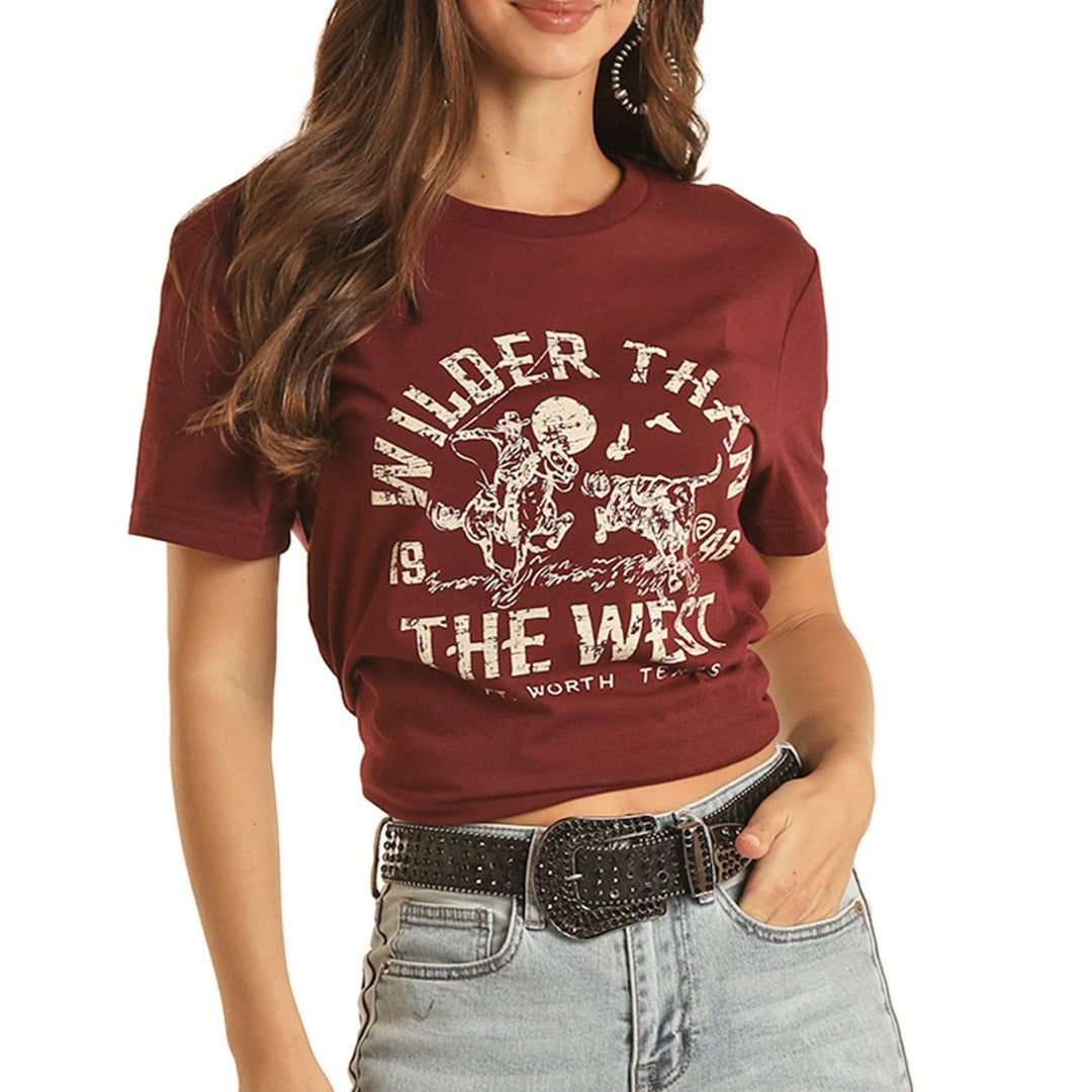 Rock And Roll Cowgirl Womens Reckless And Rowdy Graphic T Shirt Lammles