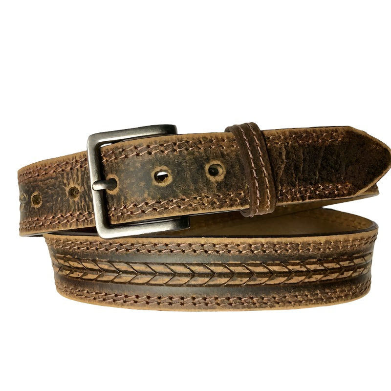 Cowboy Collection Men's Embossed Leather Belt | Lammle's – Lammle's ...