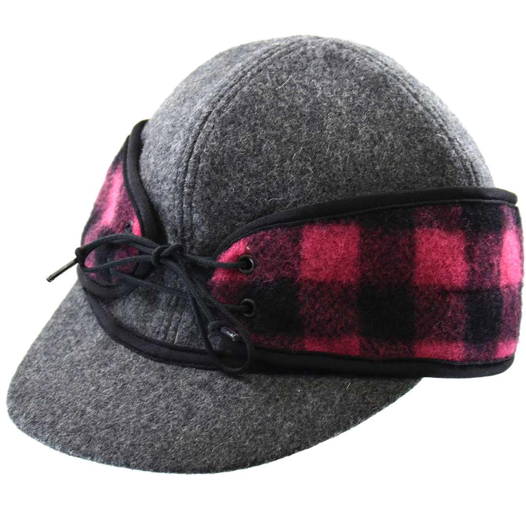 Crown Cap Women's Wool Buffalo Check Railroad Cap | Lammle's – Lammle's ...