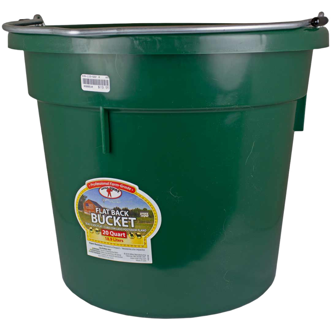 DuraFlex Plastic Flat Back Bucket | Lammle's – Lammle's Western Wear