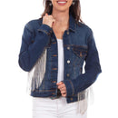 Scully Women's Rhinestone Fringe Jean Jacket | Lammle's