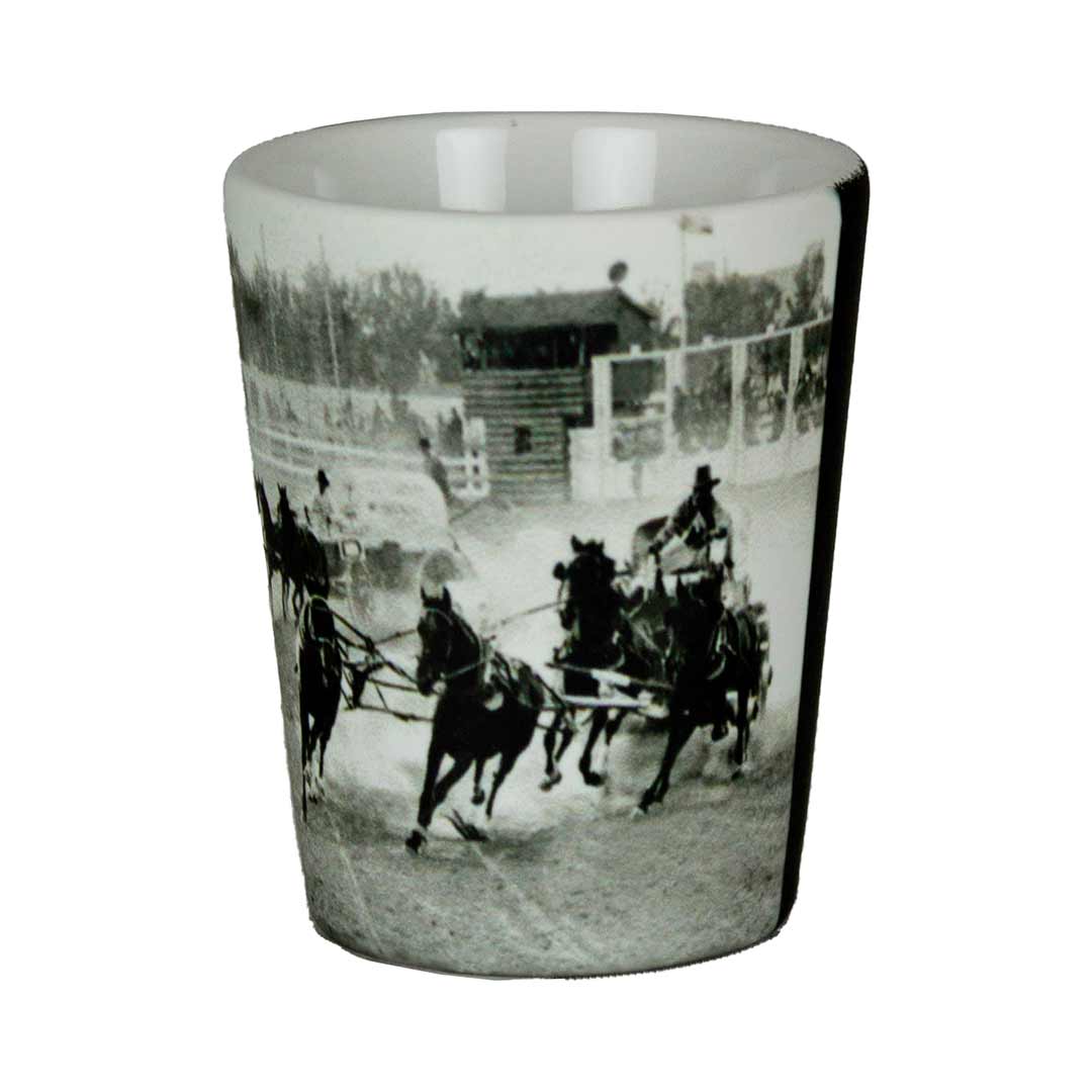 Calgary Stampede B & W Chuckwagon Shot Glass | Lammle's – Lammle's ...