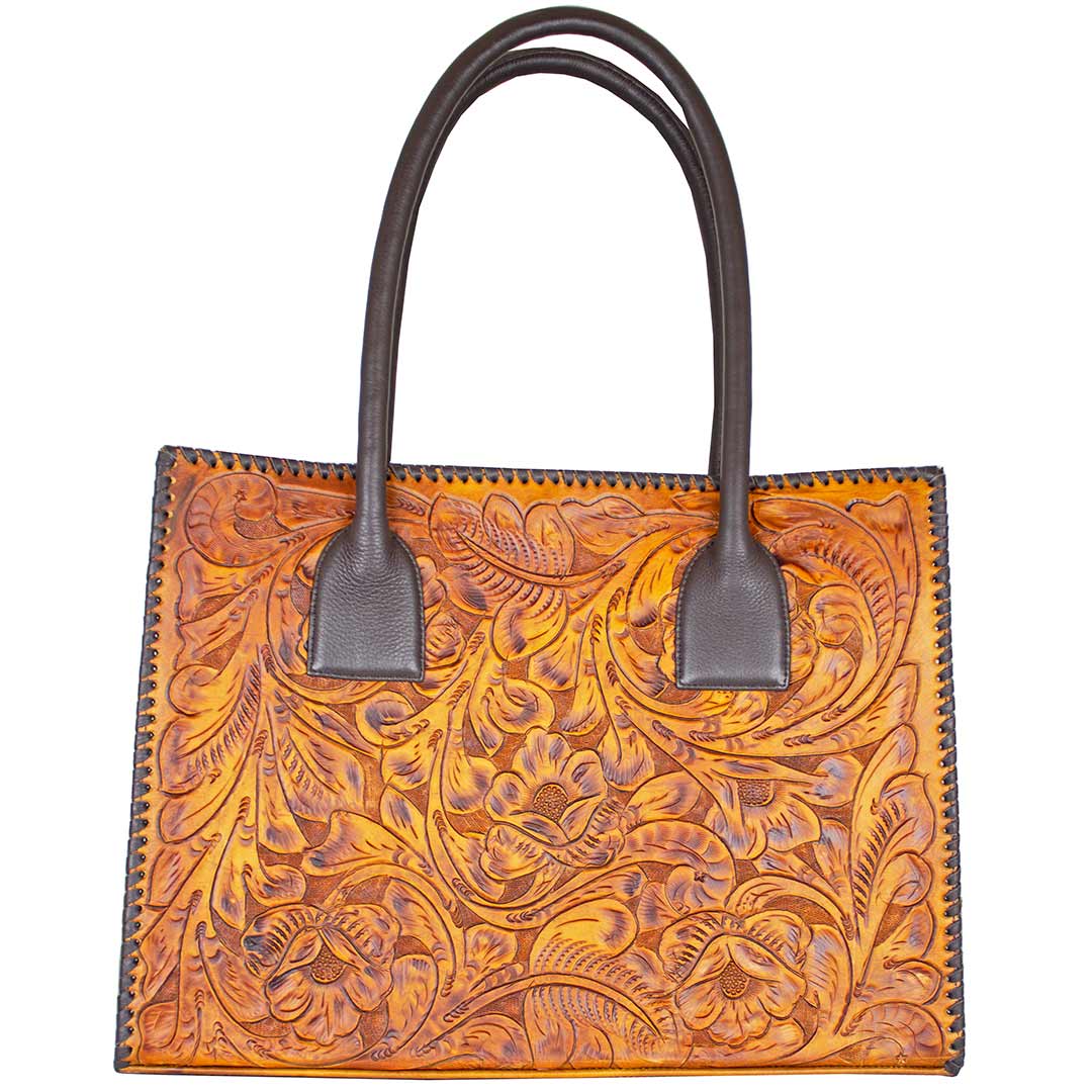 Juan Antonio Hand Tooled Leather Tote Bag | Lammle's