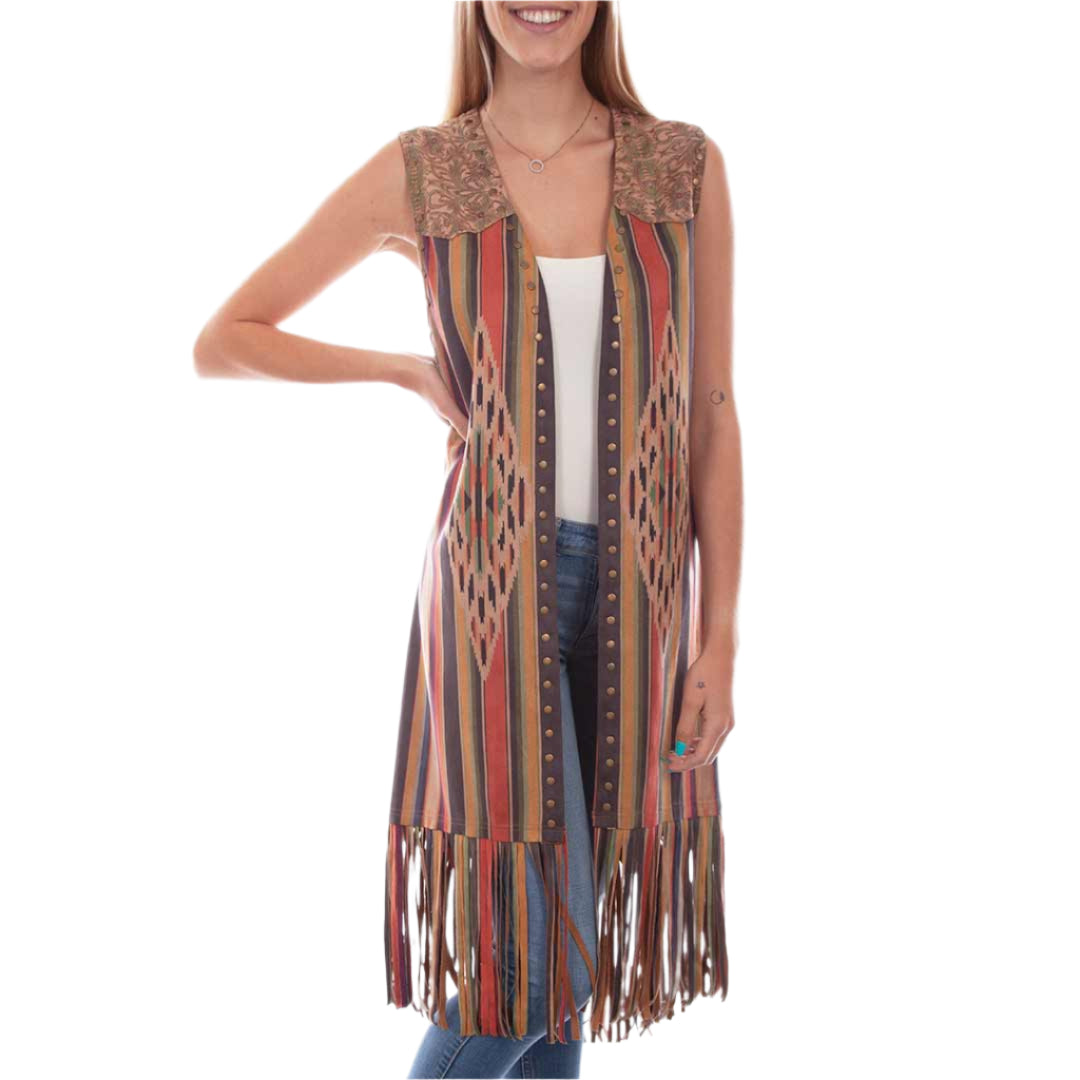 Scully Women's Microfiber Serape Print Vest | Lammle's – Lammle's ...